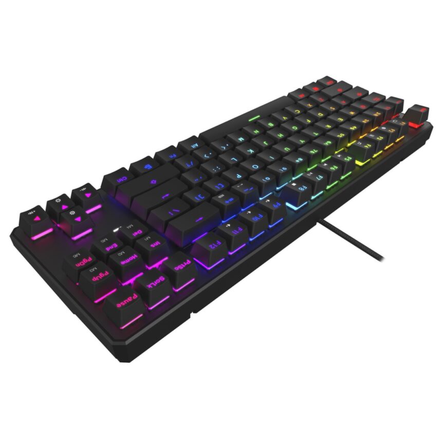 Tecware Phantom 87 RGB TKL Tenkeyless Hot-Swappable Wired Mechanical ...